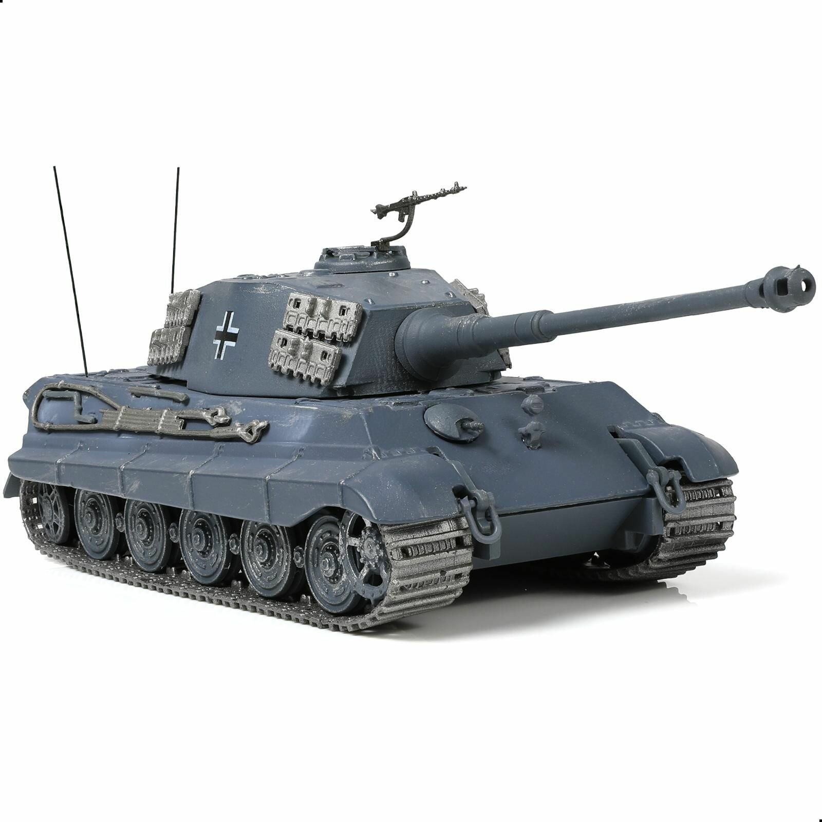 Модель танка Jagdtiger 1945 г. (1:72) из диэкаста и пластика. Готовая коллекционная модель Второй мировой войны. Подарок для военных фанатов.
