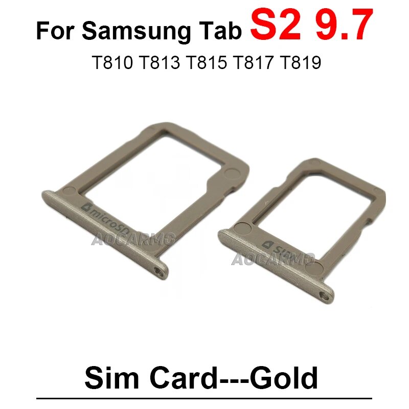 Лоток SIM-карты Samsung Tab S2 9.7 Gold, T810-T819