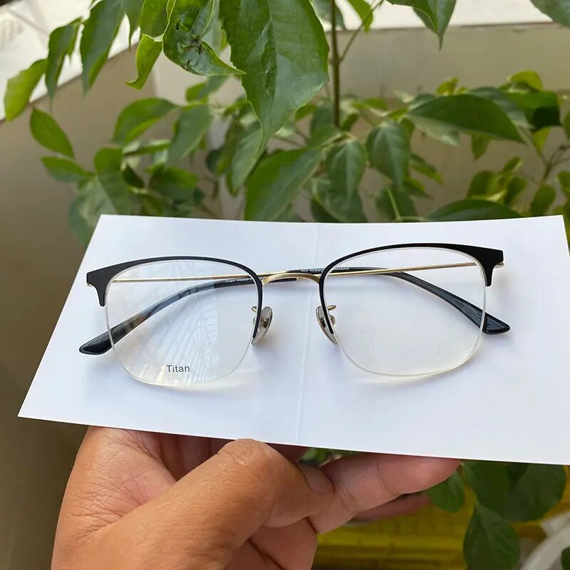 Oculos Coleta очки из титана модель 40055 унисекс black gold