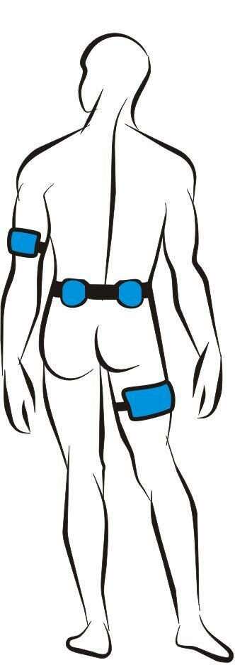 Комплект фиксирующих манжет для аппаратов серии "Витафон" для рук, ног и пояса (многофункциональный)