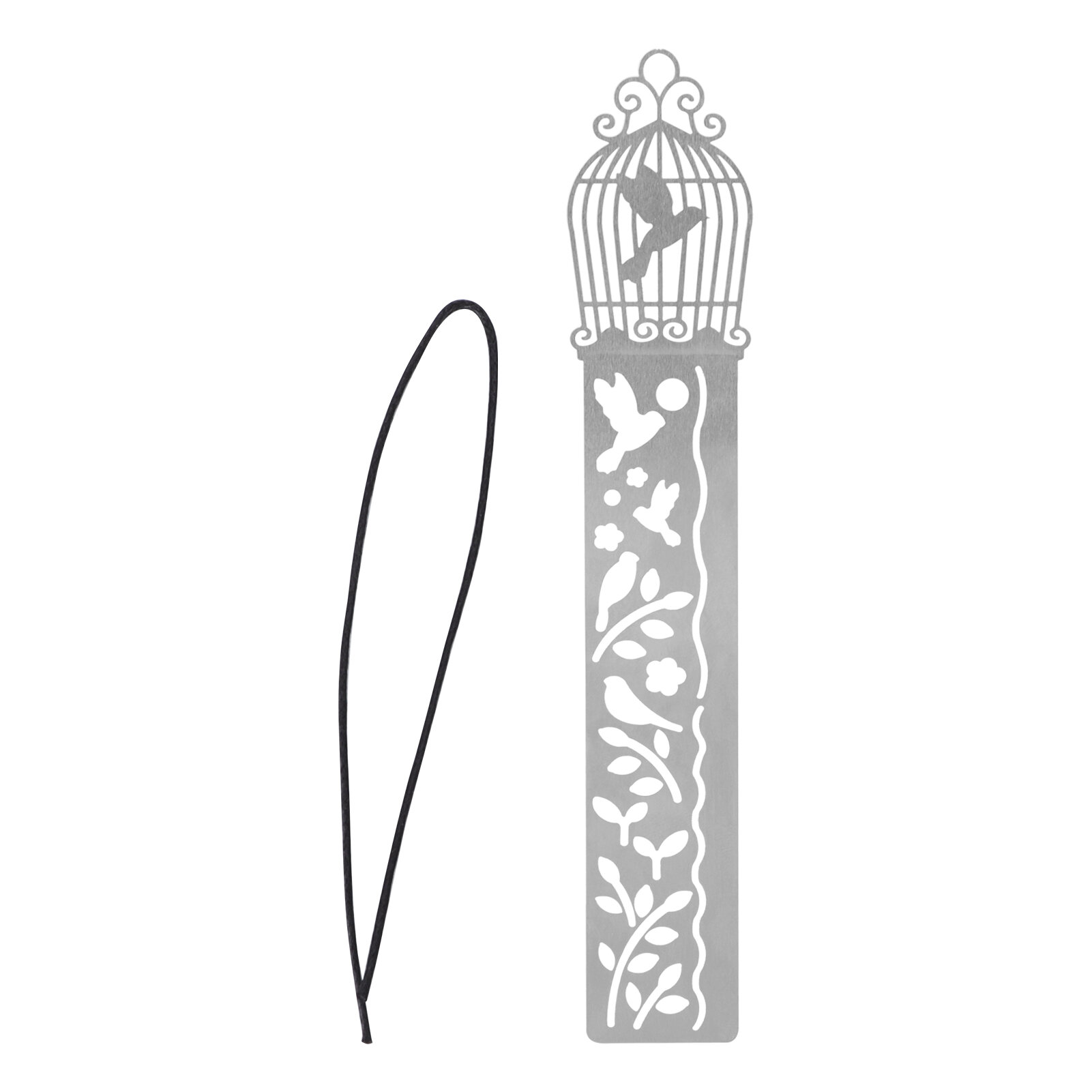 Металлическая линейка, многофункциональный трафарет для рисования в виде полой птичьей клетки, для ручной росписи, декорирования, установки и черчения.