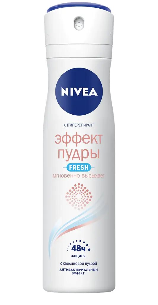 Nivea Антиперспирант спрей Эффект пудры Fresh 150 мл 1 шт