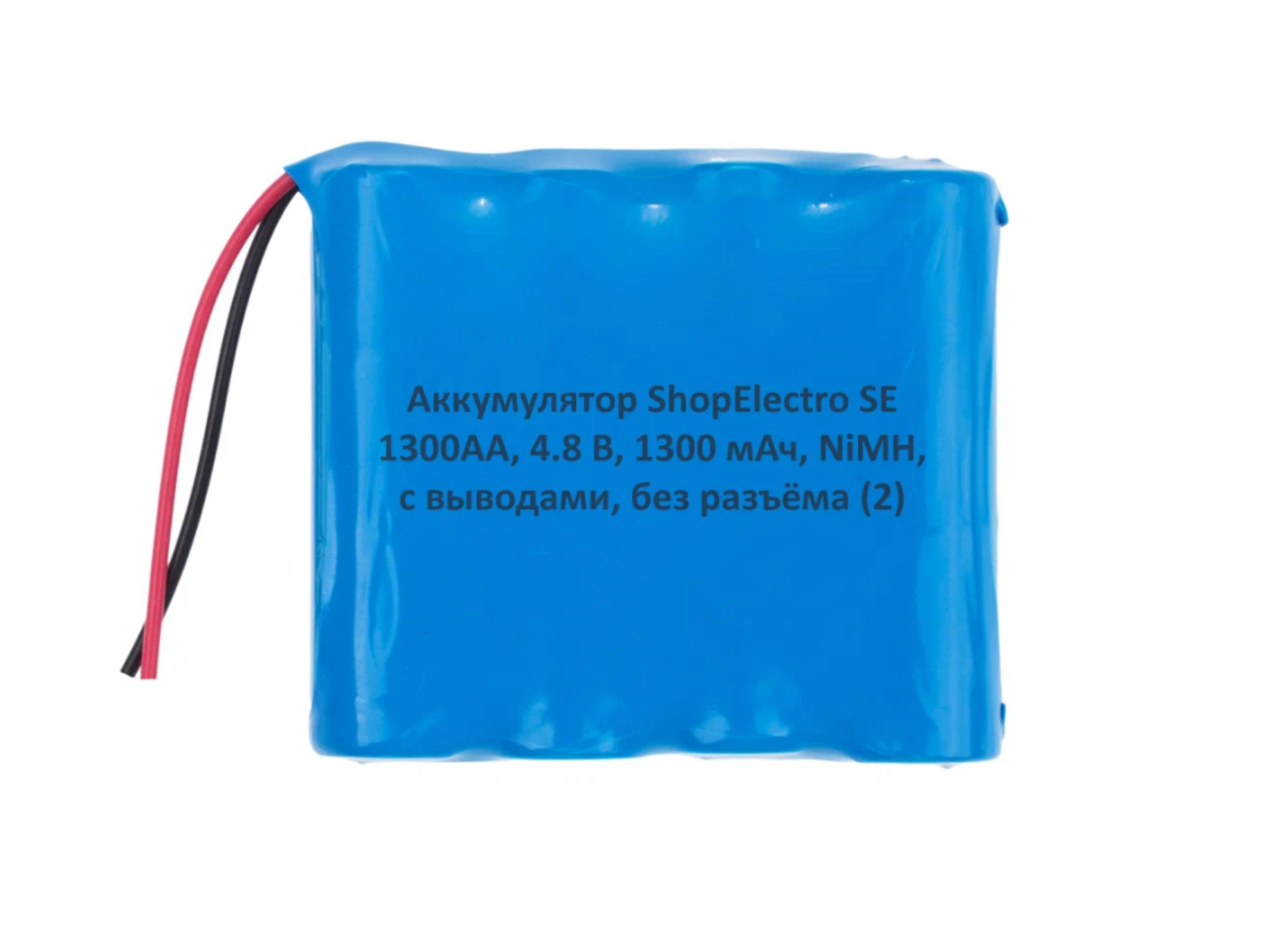 Аккумулятор ShopElectro SE1300АА, 4.8 В, 1300 мАч/ 4.8 V, 1300 mAh, NiMH, с выводами, без разъёма (1)