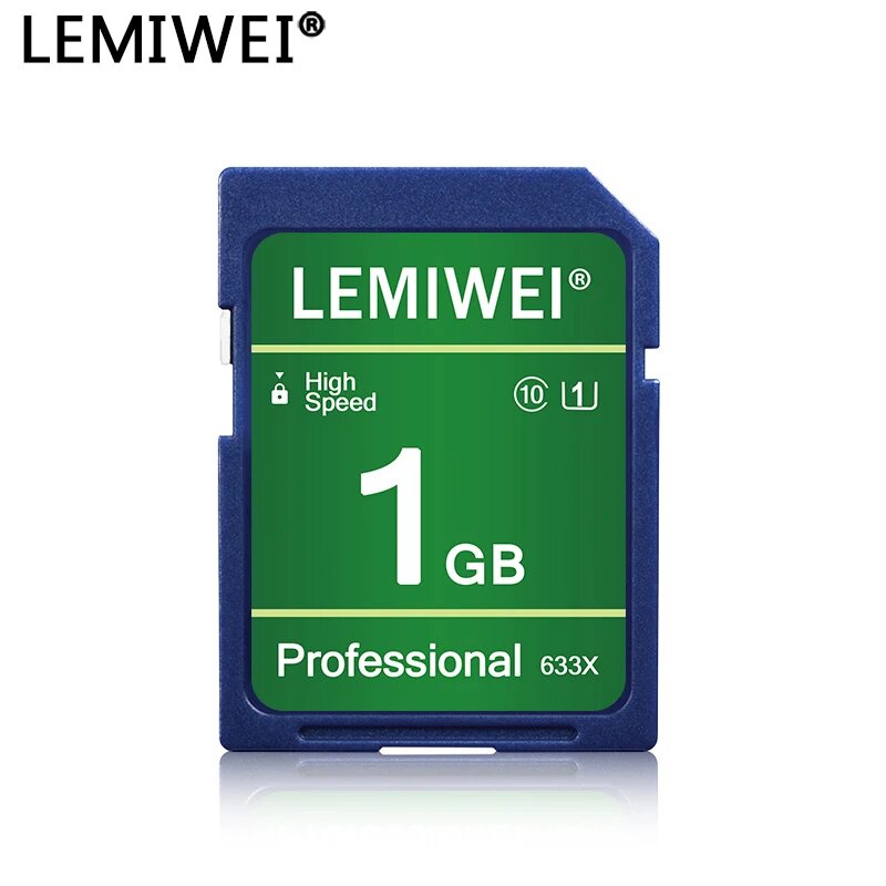 Высокоскоростная SD-карта LEMIWEI, 256 Мб, 512 МБ, 1 ГБ, 2 Гб, профессиональная SD-карта памяти класса 10 U1 для камеры