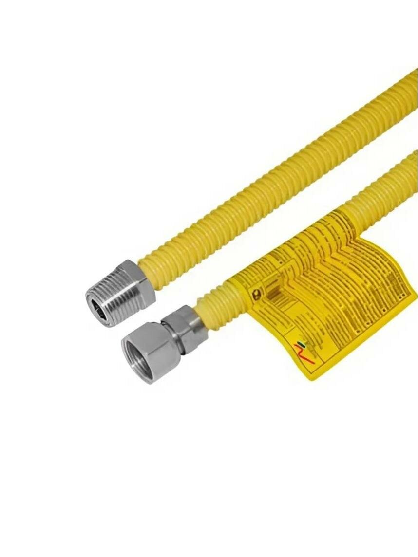 Газовая сильфонная подводка FLEXITUB S.L. 1/2" 80см гайка-штуцер 45-H12M12-80