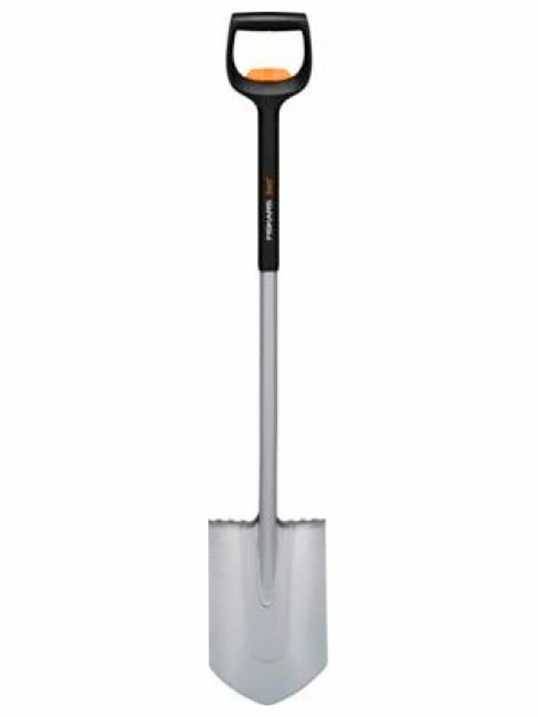 Лопата штыковая Fiskars телескопическая закругленная Xact