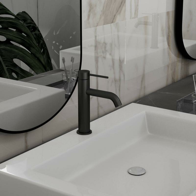 Vincea Смеситель для раковины City VBF-2C1MB однорычажный, черный матовый Vincea