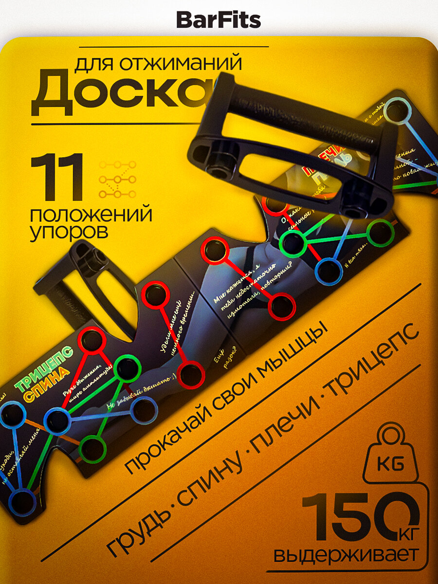Поворотные упоры и доска для отжиманий Lite Девушка