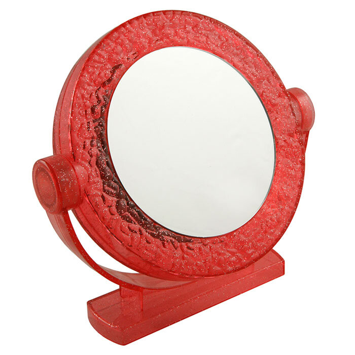 Зеркало настольное Scarlet line KF 679 двустороннее 5-ти крат. ув.