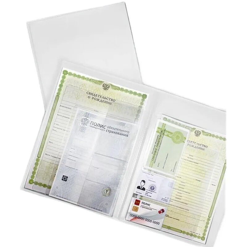 Папка файловая д/семейных док-ов Выбор есть А4, 11 файлов, прозр обложка 2162562