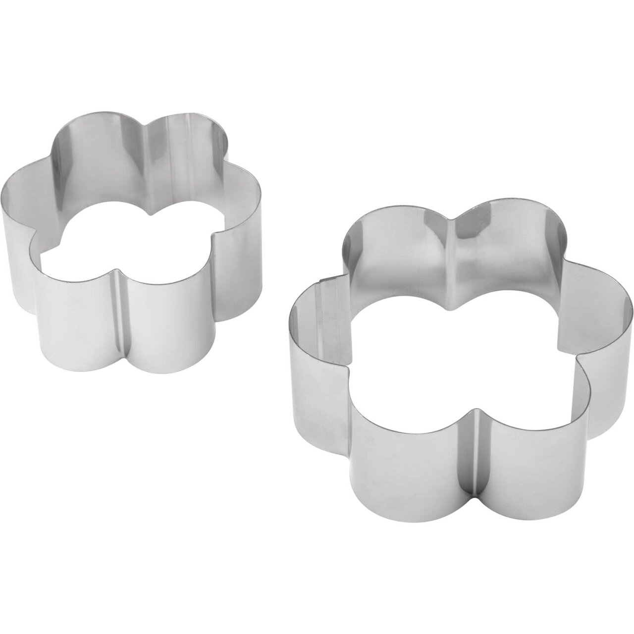 Mallony Torta набор форм для выпечки 2 шт 10/8 см цветок нержавеющая сталь