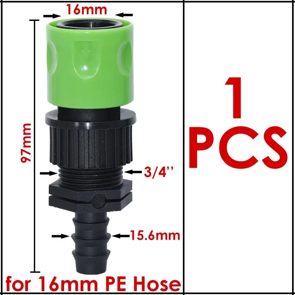 Соединитель для шланга 16 мм, KSL01-KIT254-16mm
