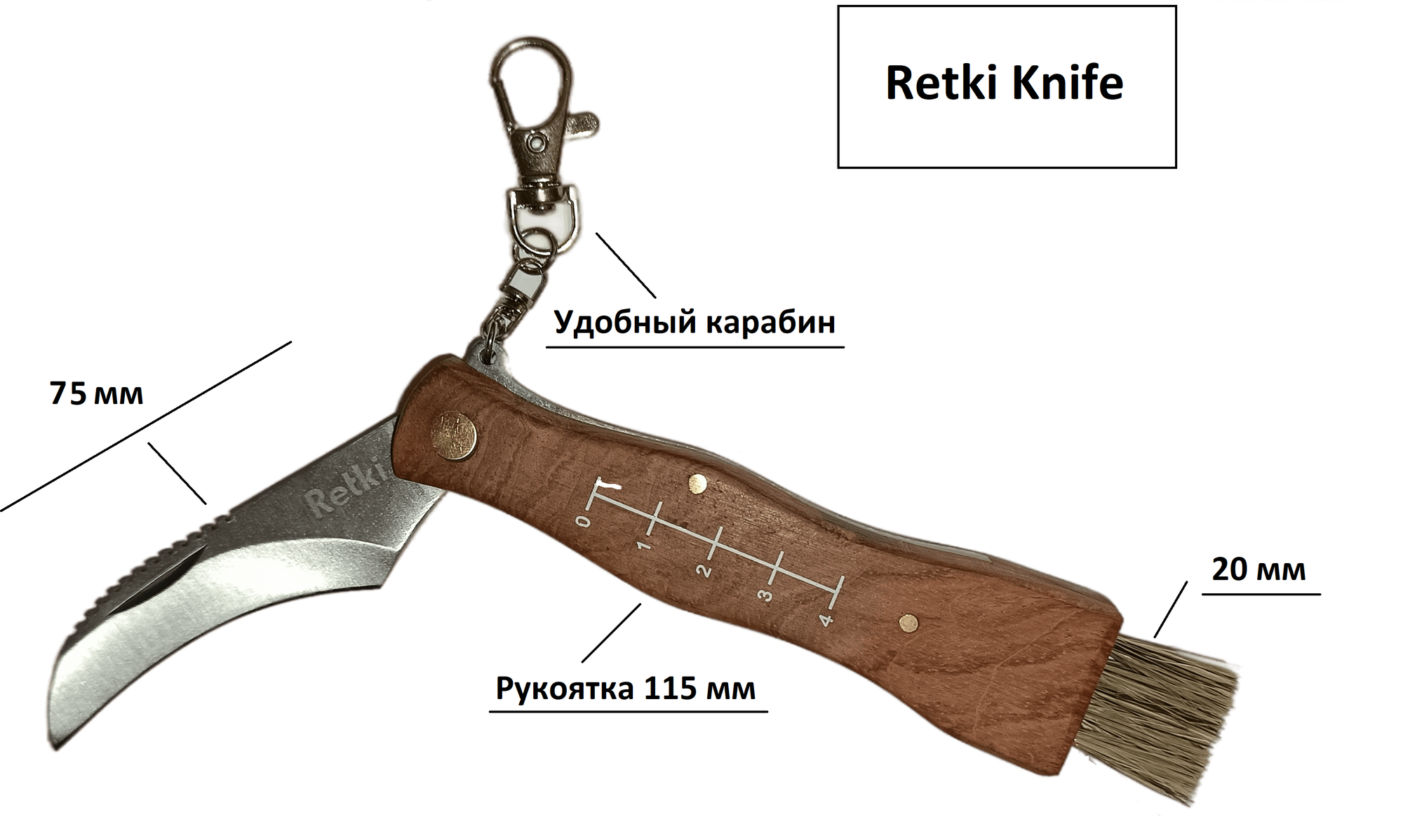 Нож грибной Retki Финляндия