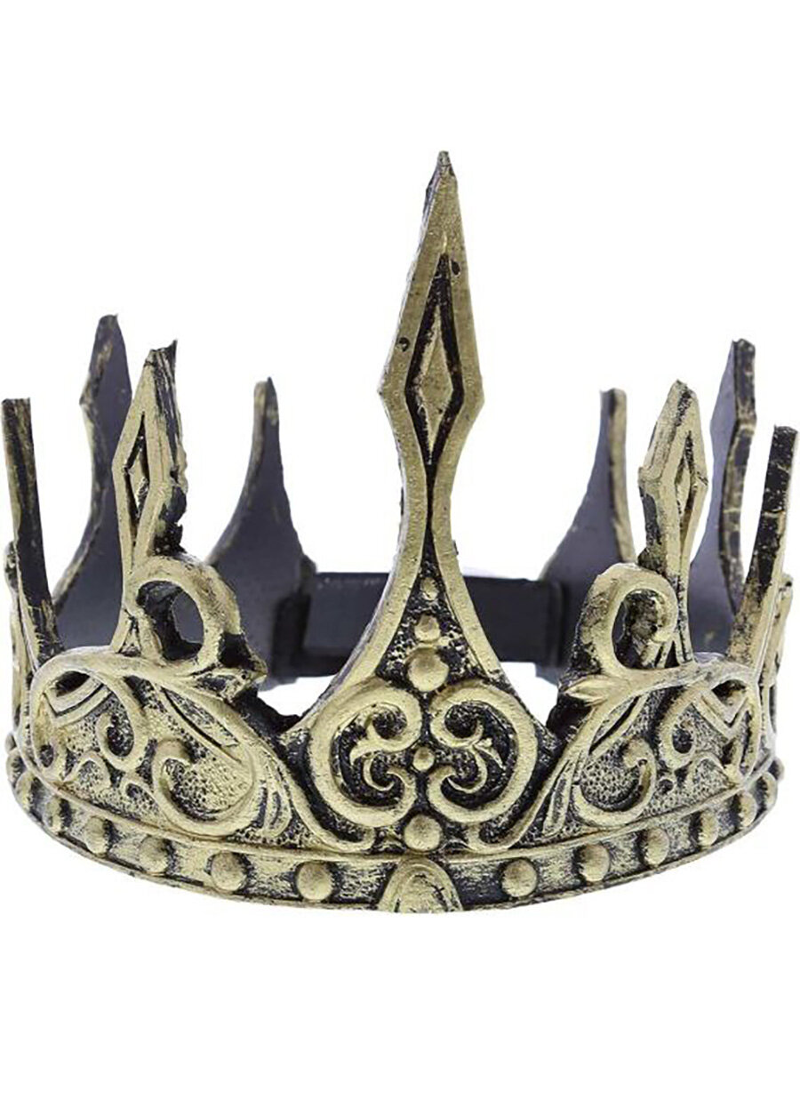 Корона Сфера, карнавальная, полиуретан, высота 15см, бронзового цвета