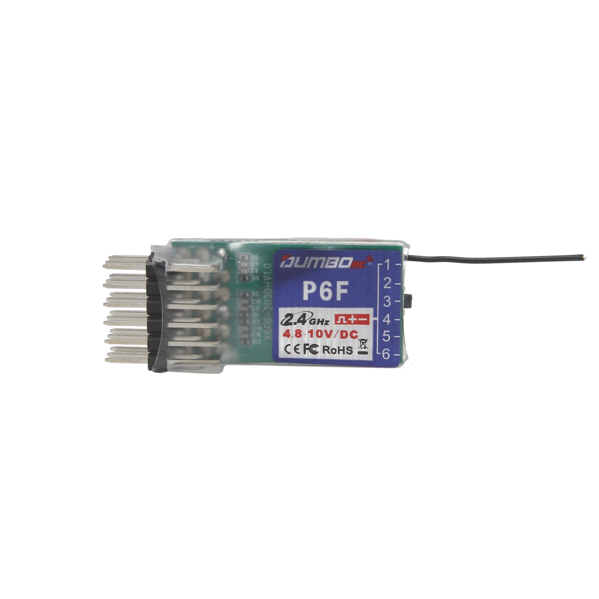 DUMBORC P6F Mini No gyro 6-канальный приемник