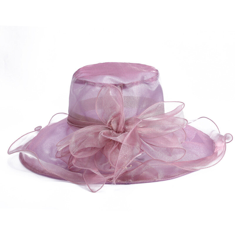 Шляпа, женская, с солнцезащитным кремом, фиолетовая, размер M