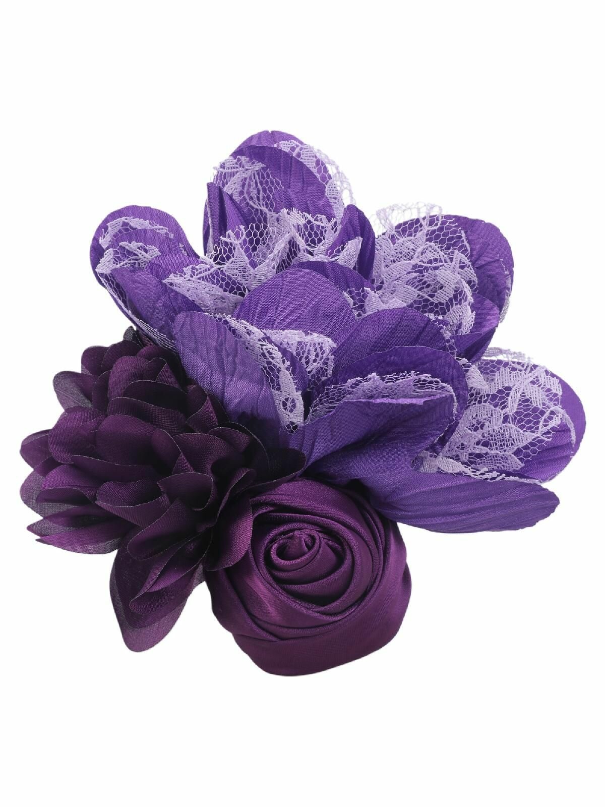 Аппликации из кружевных цветов