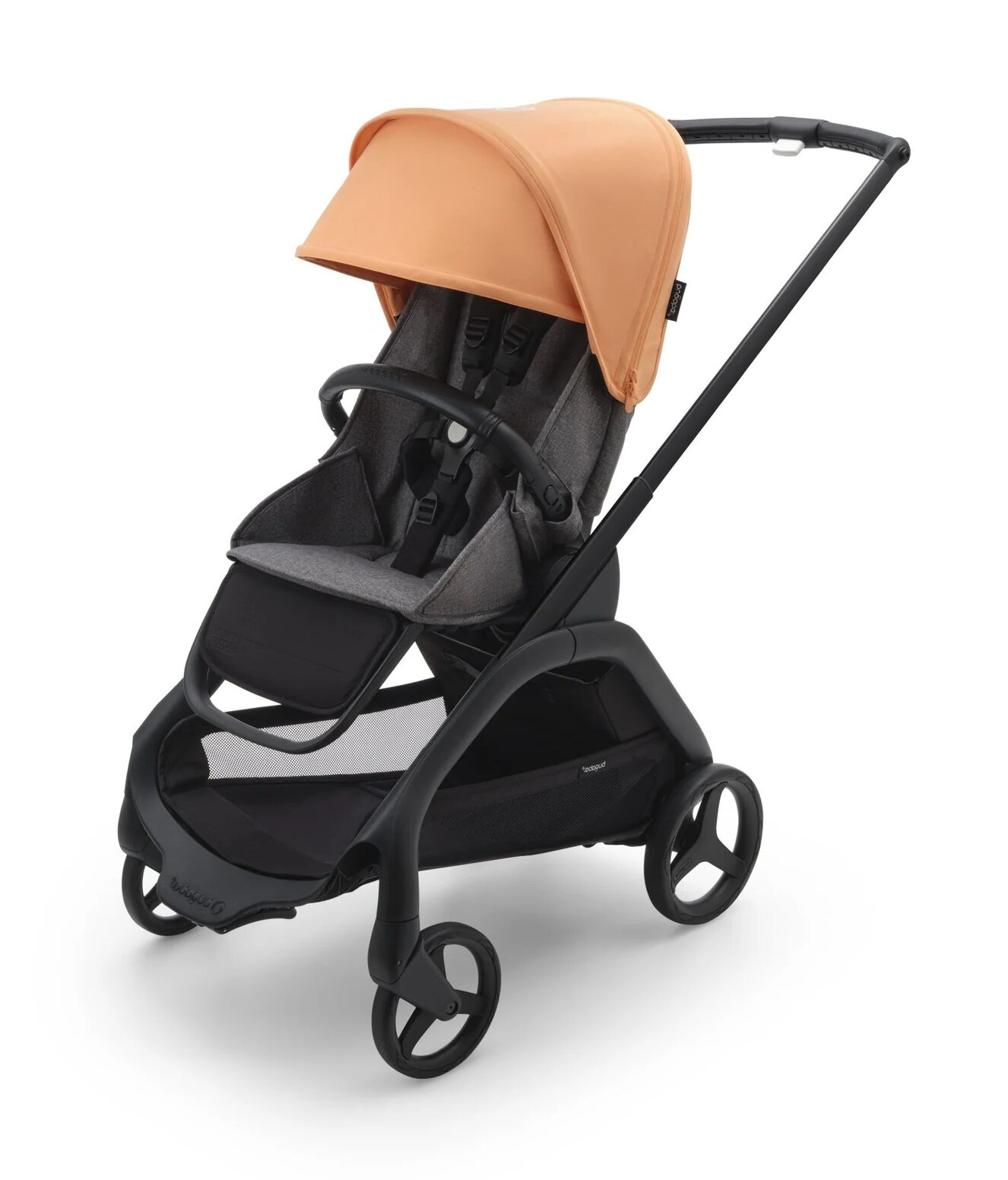 Коляска прогулочная Bugaboo Dragonfly на шасси Black/grey/island coral