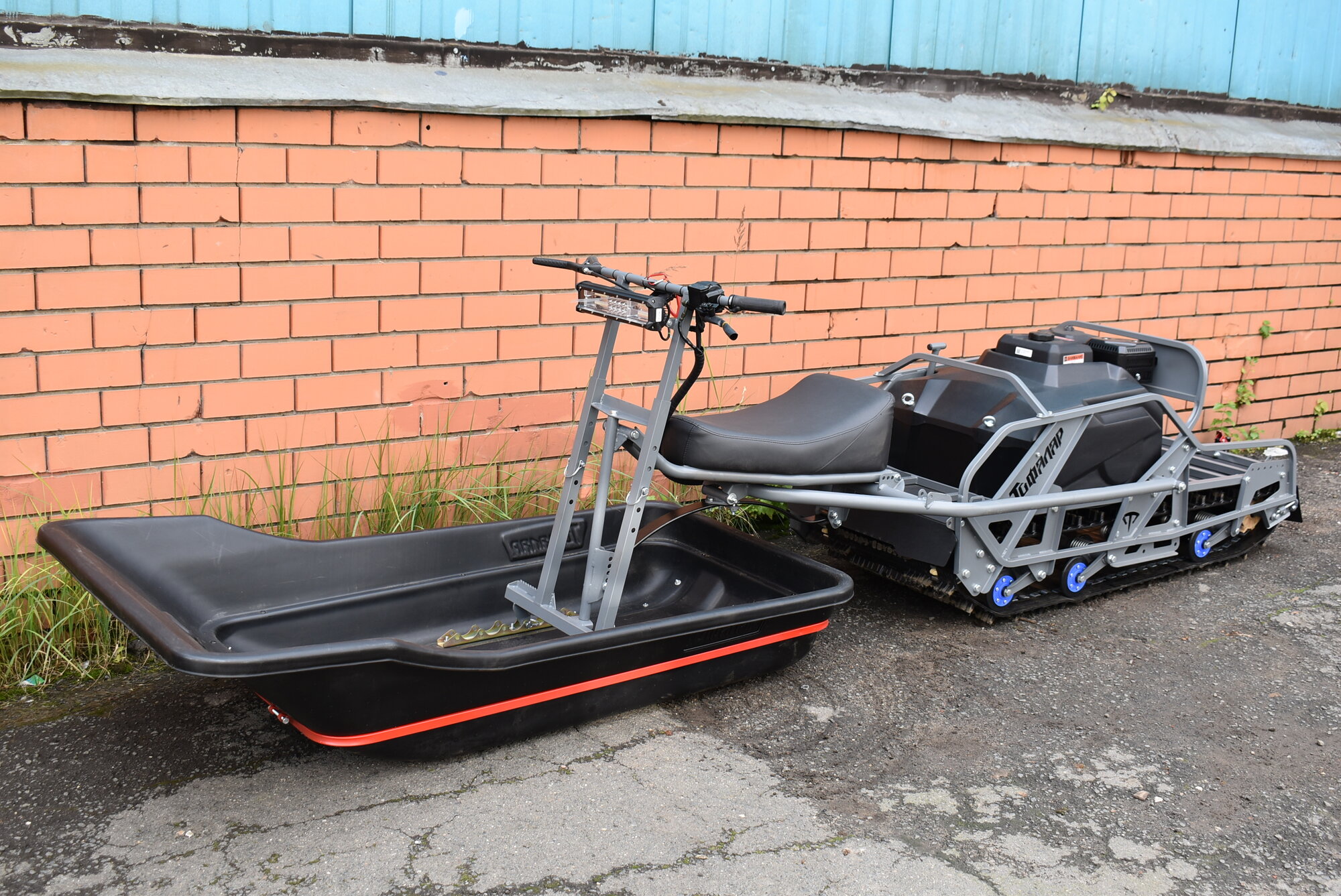 Мотобуксировщик Тофалар 600 Тундра LONG Толкач (Реверс, эл. стартер, тормоз)