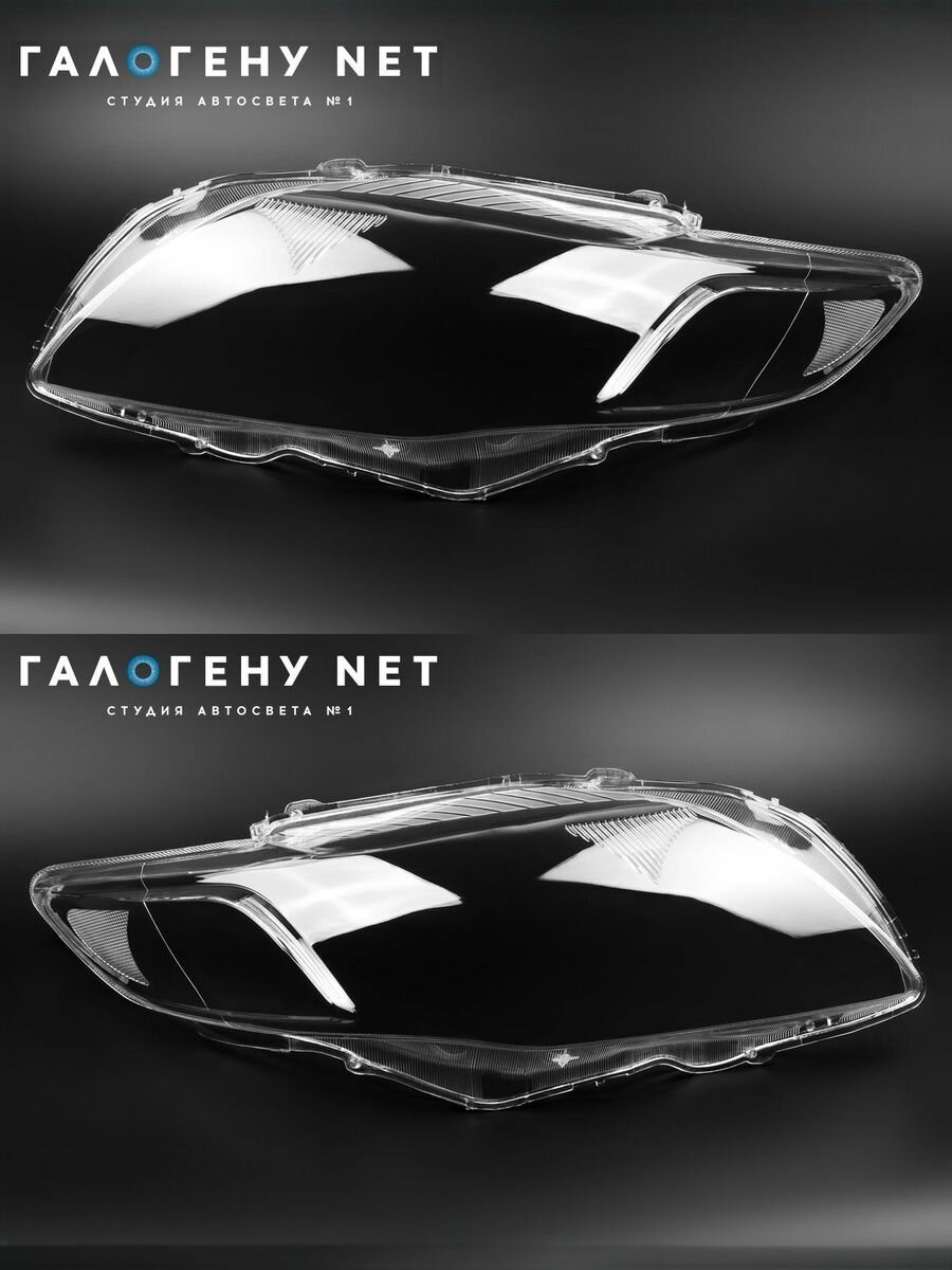 Стекла фар GNX для Toyota Corolla 150 (2006-2010), комплект, поликарбонат