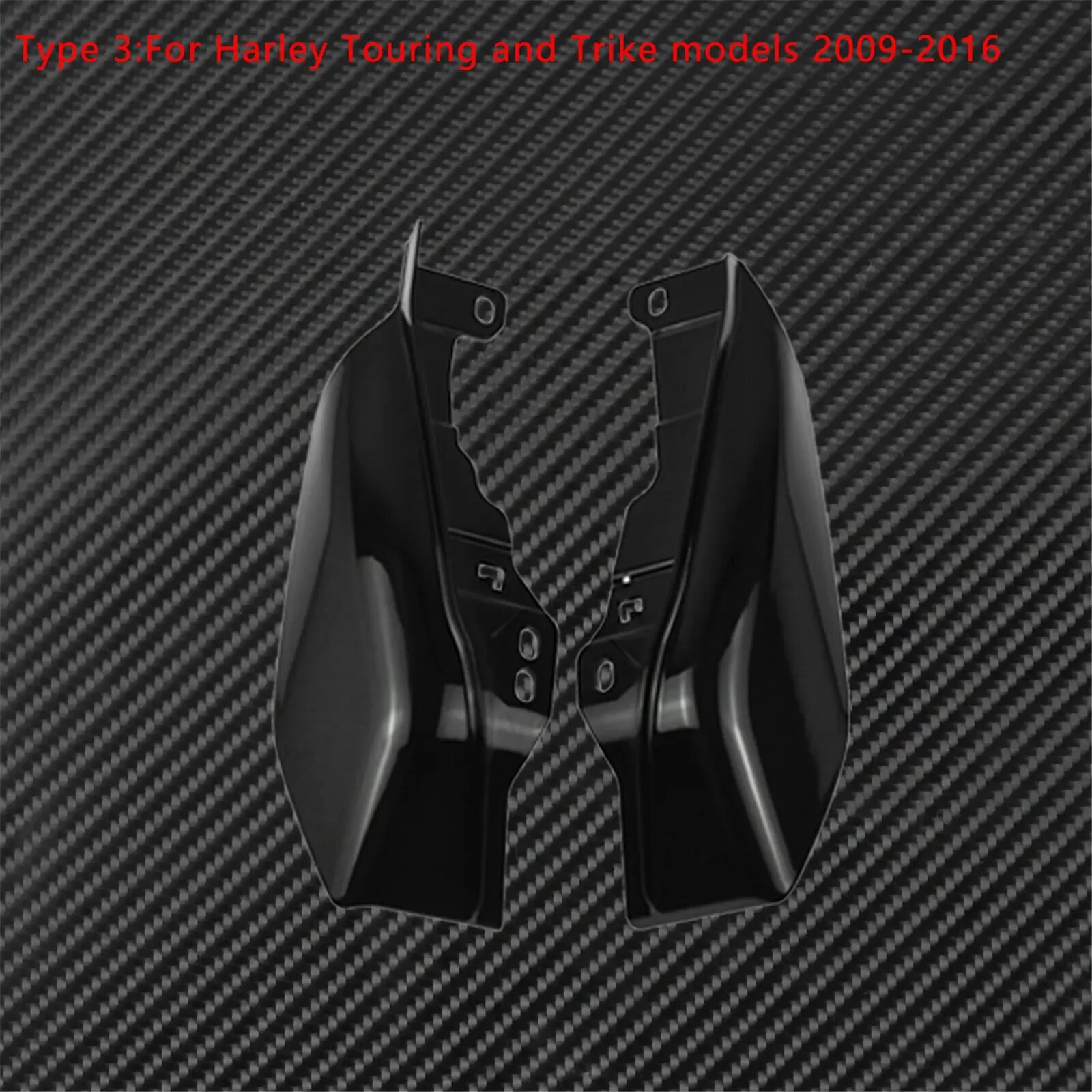 Тепловой экран средней рамы мотоцикла, воздушный дефлектор для Harley Touring Street Road Glide Road King FLHR Softail FLSTF Dyna Fatboy FXD Черный, Type 3