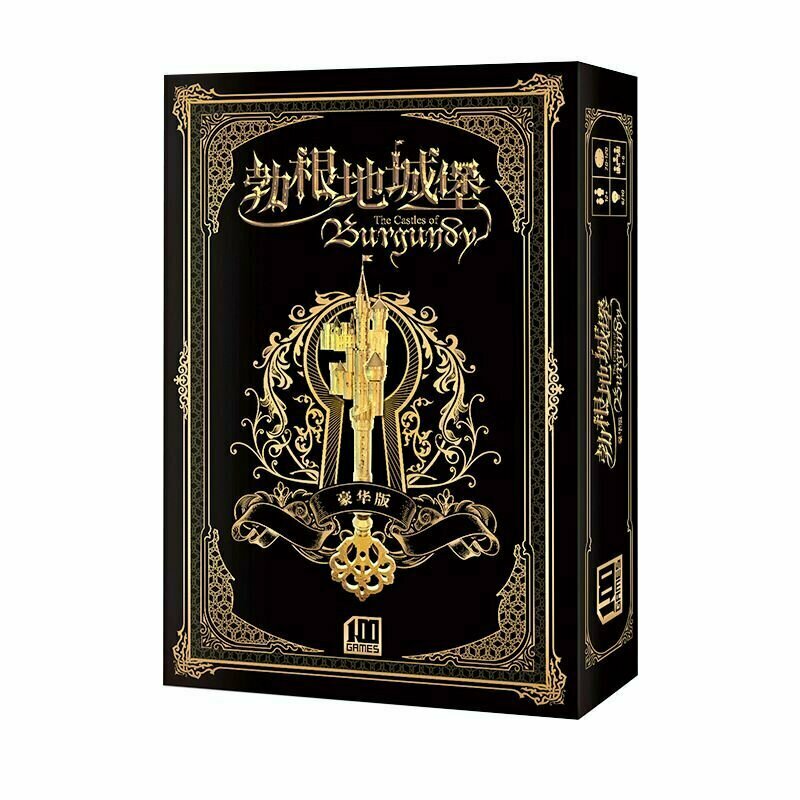 Настольная игра The Castles of Burgundy Deluxe Edition для 2-4 игроков со временем игры 30-90 минут идеально подходит для семейных и дружеских посиделок.