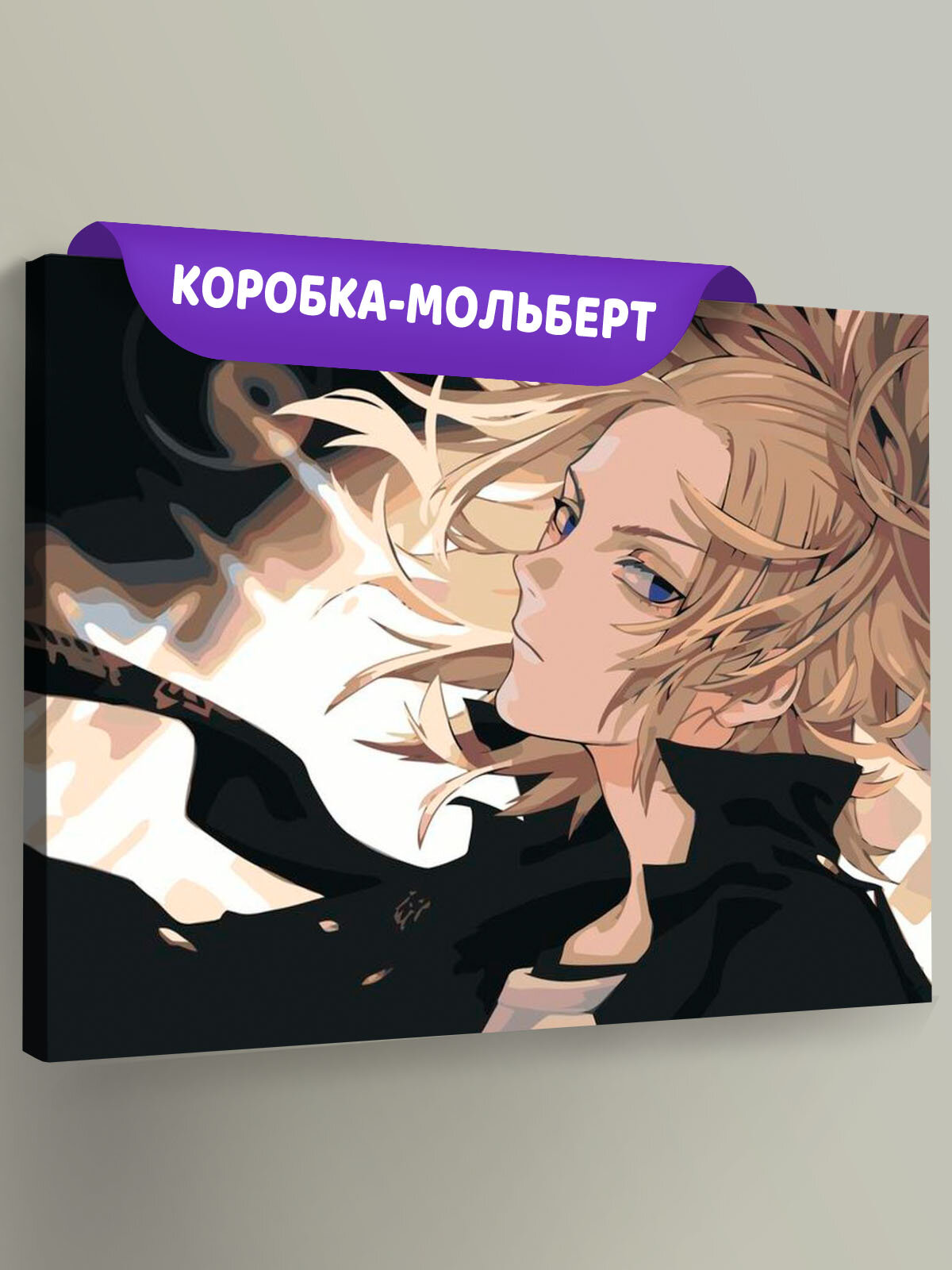 Картина по номерам на холсте с подрамником "Аниме Токийские Мстители: Сано Манджиро 3", Раскраска 40x50 см, Мультфильмы