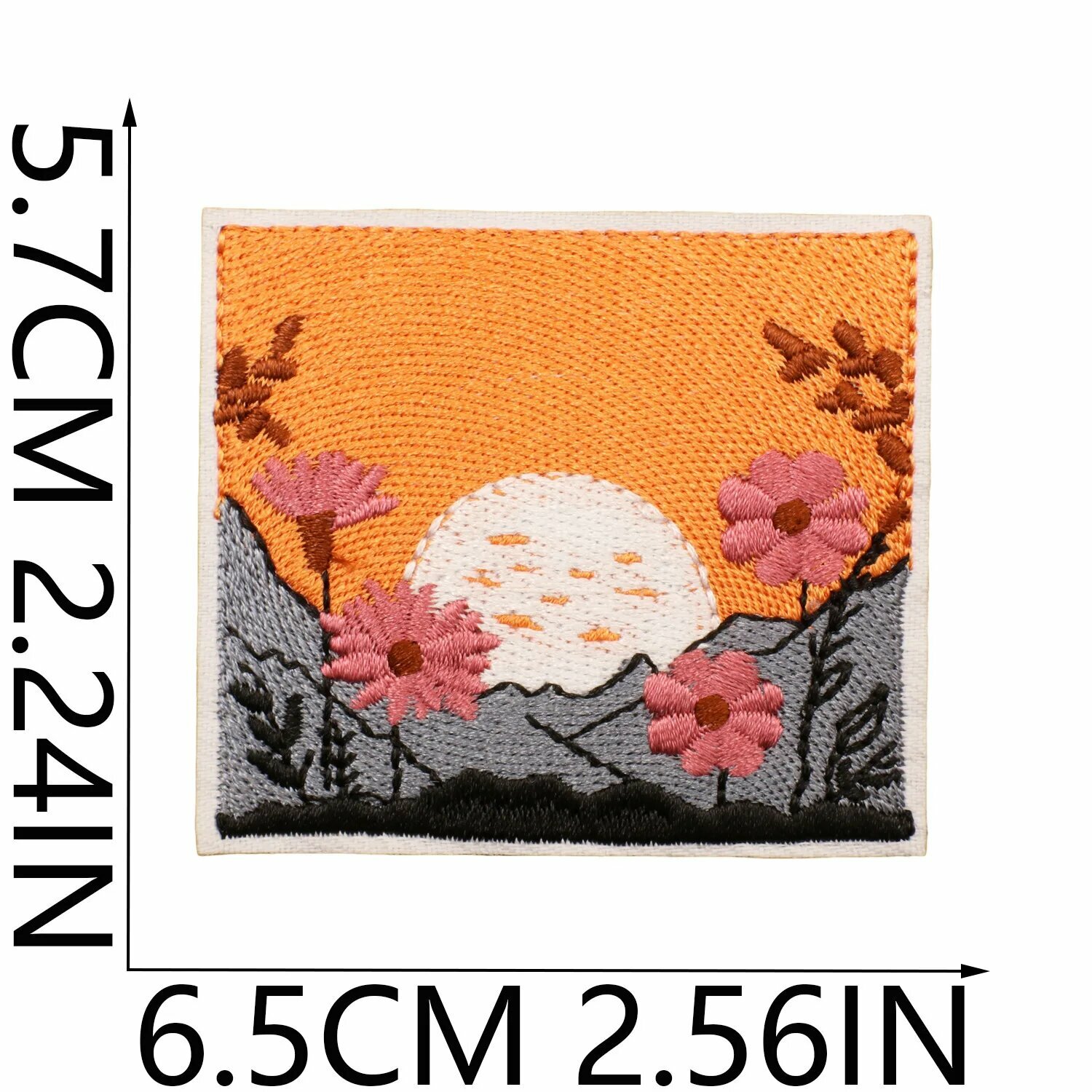 Термоклеевые нашивки "Солнце Восход" с цветами PGY HEHUOREN 5