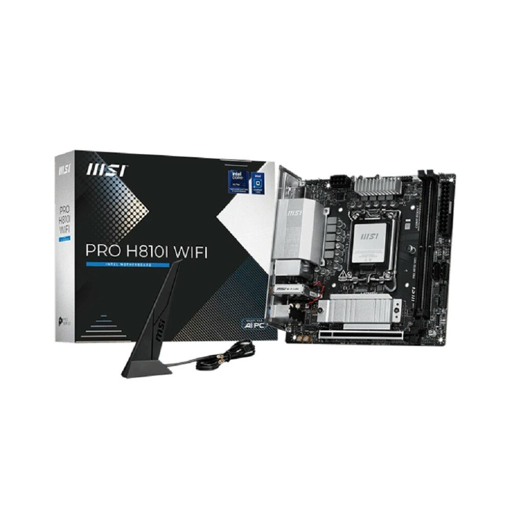 MSI Материнская плата PRO H810I WIFI LGA 1851 2хDDR V 1хM.2