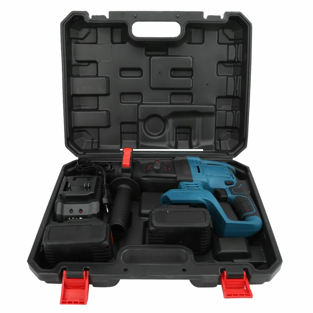 Электрическая перфораторная ударная дрель 3в1, аккумуляторная, кирка №2