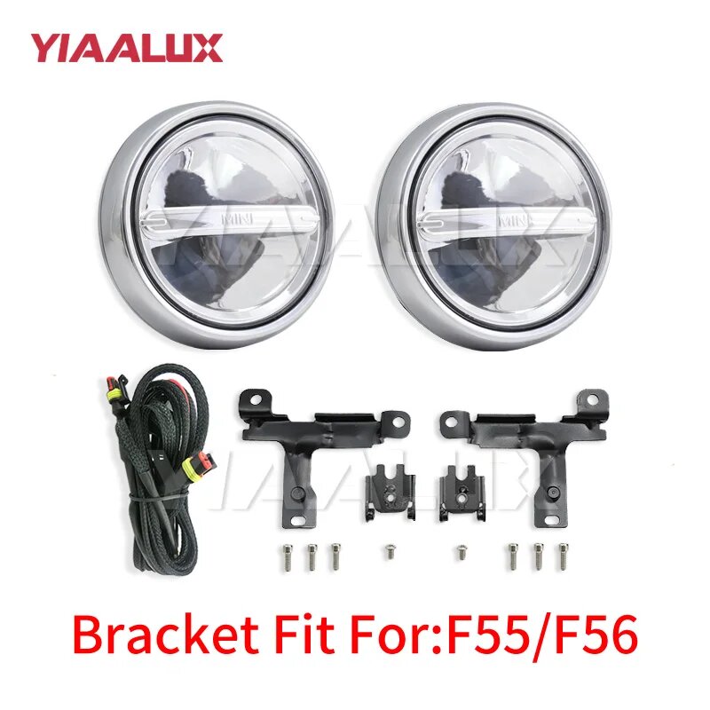 YIAALUX новый черный и хромированный корпус светодиодные раллийные фары на решетке переднего бампера для BMW MINI F56OE-C