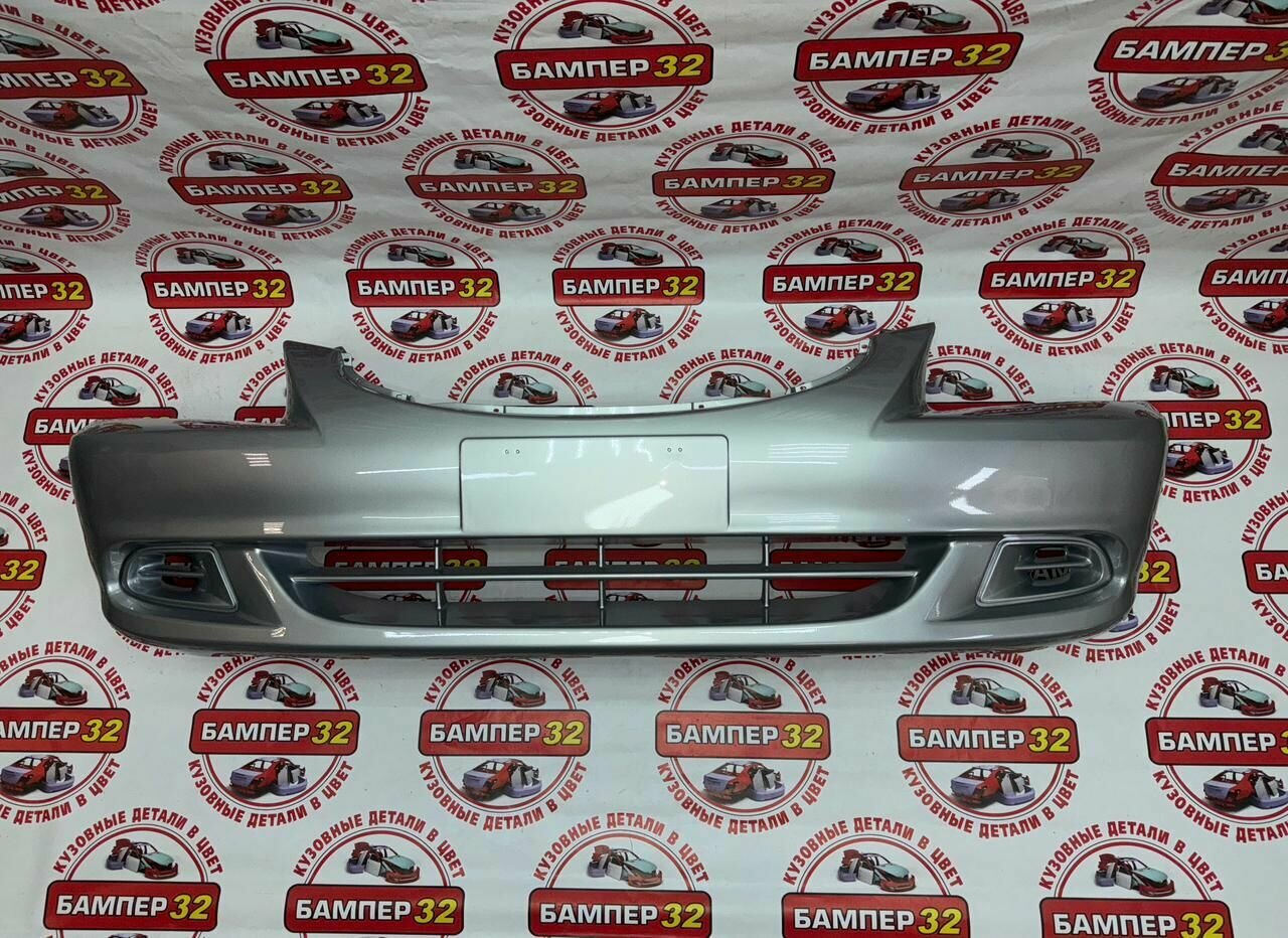 Бампер Хендай Акцент передний, светлое серебро, S01