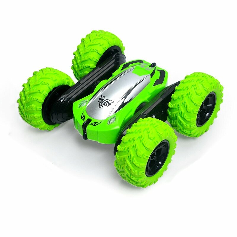 2.4Ghz Радиоуправляемая машина RC Car 4WD Rock Crawler Радиоуправляемые игрушки Радиоуправляемая машина RC Stunt Double Side Car 3388 Зеленый