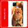 Силиконовый чехол на Realme C21 / Реалми С21 с принтом "Кот на велике"