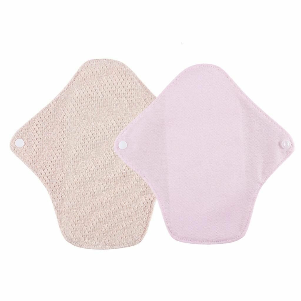 Мягкие хлопковые тканевые менструальные прокладки, многоразовые стирабельные гигиенические прокладки для мам, Розовый