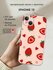 Чехол на Apple iPhone 13 / Айфон 13 с принтом "Heart strawberries 1 - 14 февраля...