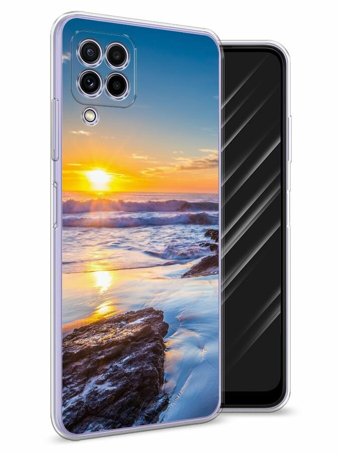 Чехол на Samsung Galaxy A22 / Самсунг Галакси A22 с принтом "Восход 6"