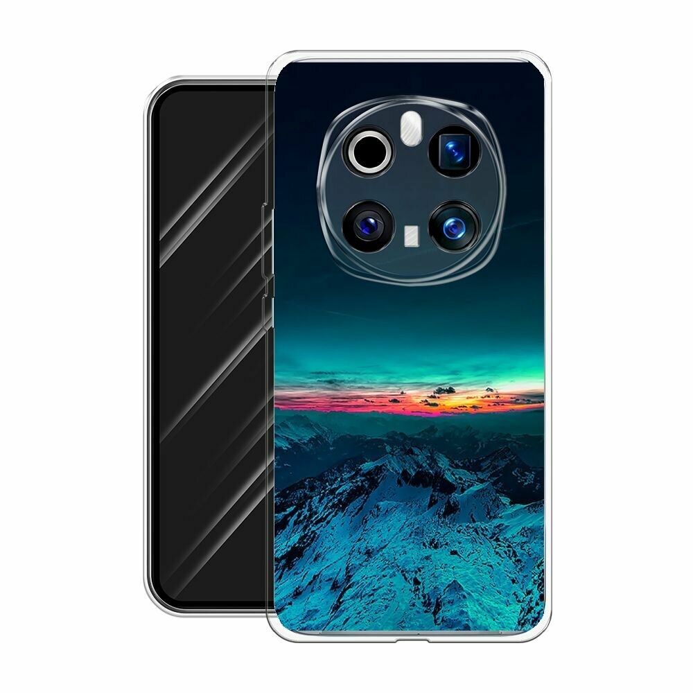 Чехол на Honor Magic 7 Pro / Хонор Мэджик 7 Про с принтом "Закат в горах" — фото 1