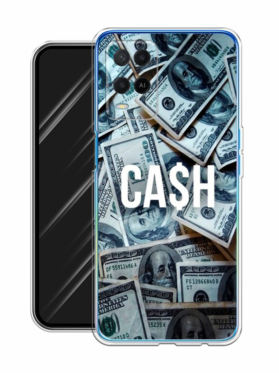 Силиконовый чехол на Oppo A54 / Оппо A54 с принтом Cash — фото 1