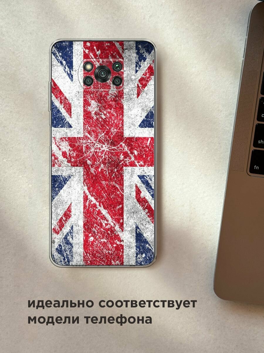 Чехол на Xiaomi Poco X3/X3 Pro / Поко X3/X3 Pro с принтом "Флаг британский" — фото 1