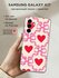 Чехол на Samsung Galaxy A17/A18 / Самсунг А17/А18 с принтом "Hearts and ribbons ...