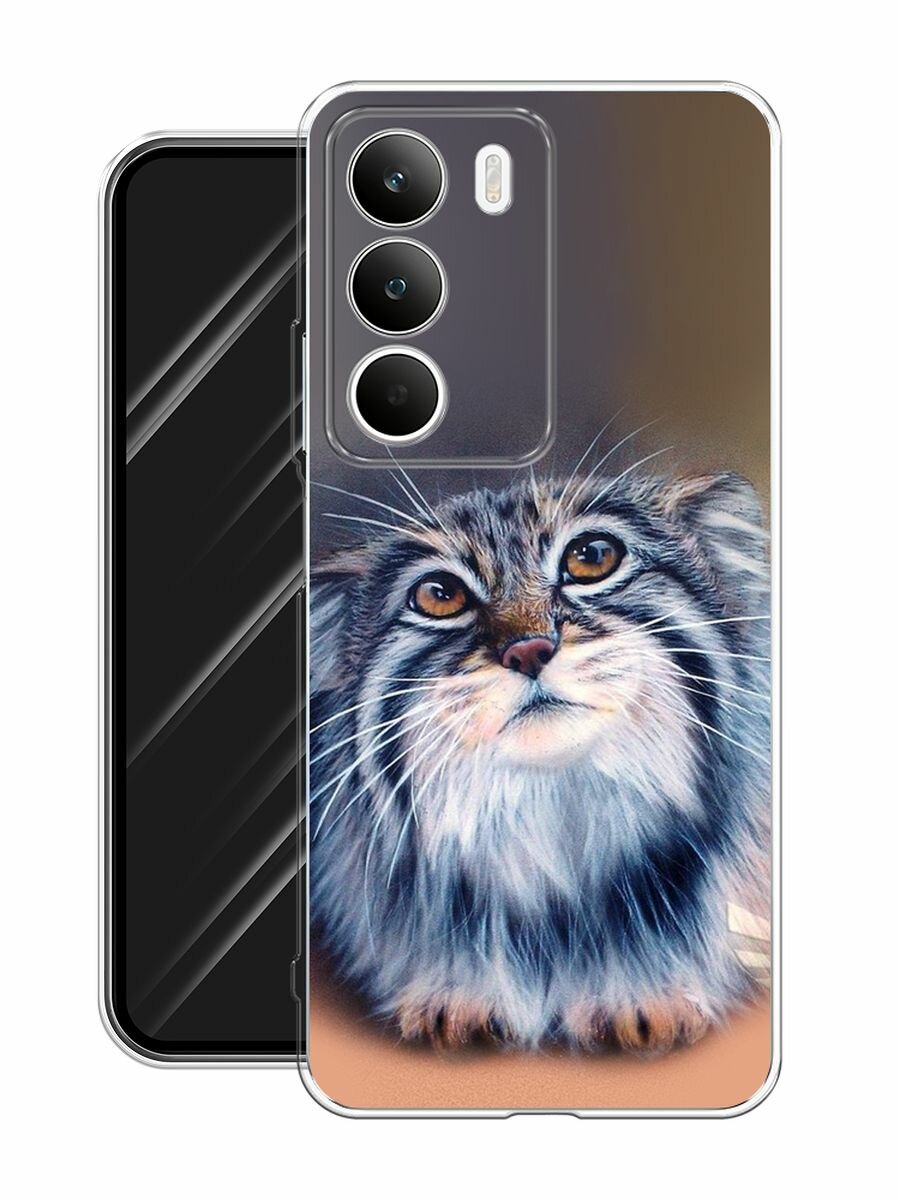 Силиконовый чехол на Realme C71/P3 Lite 4G / Реалми С71/P3 Лайт 4G с принтом "Кот манул 2" — фото 1