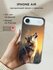Чехол на Apple iPhone Air / Айфон Айр с принтом "Воющий волк"