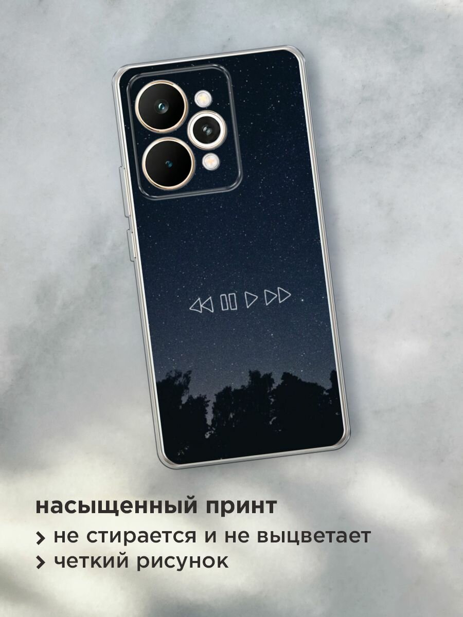 Чехол на Realme 15 Pro / Реалми 15 Про с принтом "Космическая музыка" — фото 1