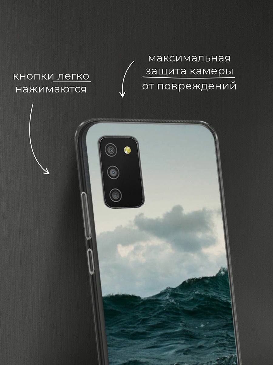 Чехол на Samsung Galaxy A02s / Самсунг Галакси A02s с принтом "Волны 11" — фото 1
