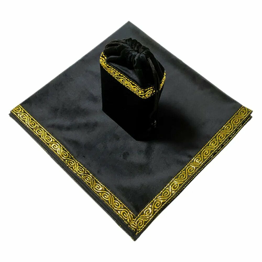 Настольный игровой коврик, астролябия, ведьма, гадание, маятник, скатерть, реквизит, квадратный бархатный коврик для карт