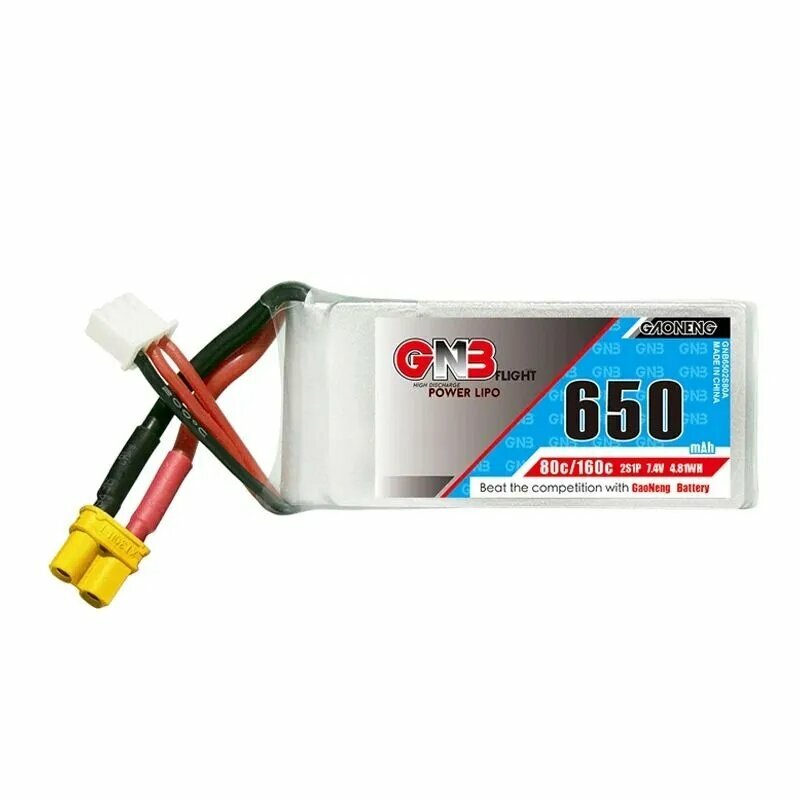GNB 2S 3S 4S 6S Аккумулятор для игрового комплекта 450mAh 550mAh 650mAh 80C/160C With XT30 Plug