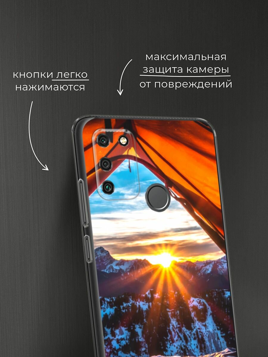 Силиконовый чехол на Honor 9A / Хонор 9А с принтом "Горы 7" — фото 1