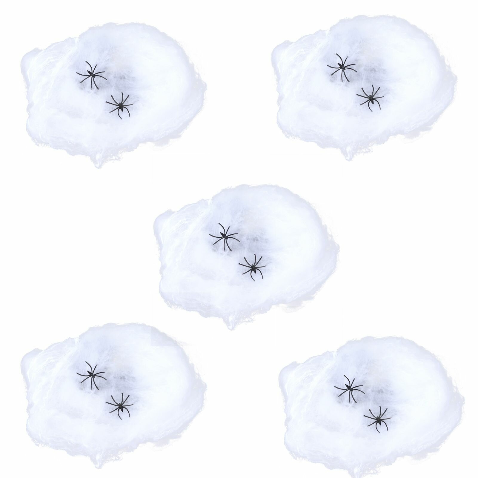 Шт. украшений в виде паутины на Хэллоуин, масштабируемые, яркие, ужасные, для использования в помещении и на улице, белые