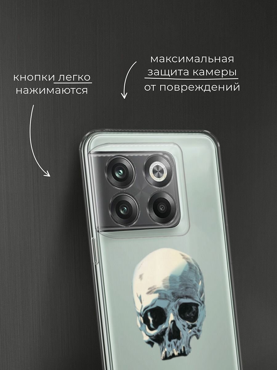 Чехол на OnePlus 10T / Ван плюс 10T с принтом "Гусар", прозрачный — фото 1